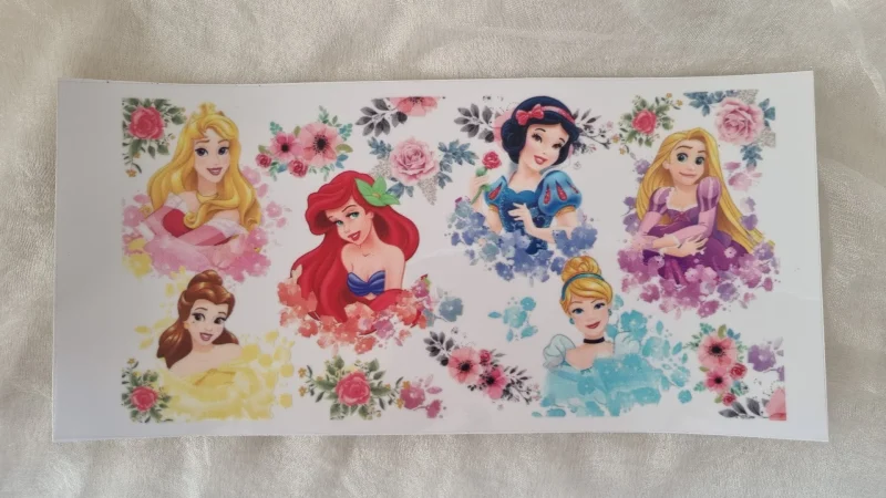 Waterproof Cup wraps Transfer Stickers Princess – Craft Impression