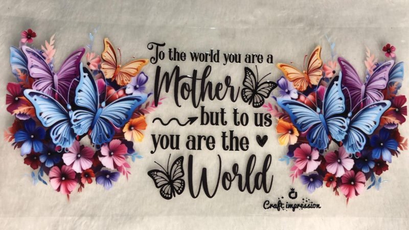 Mother World – Waterproof Sticker – Craft Impression